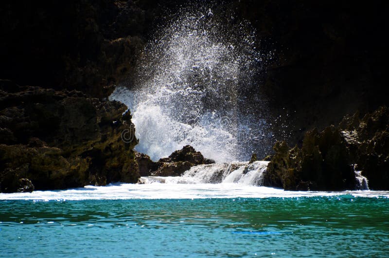 Splashing water stock photo. Image of stone, spill, splashing - 57719270