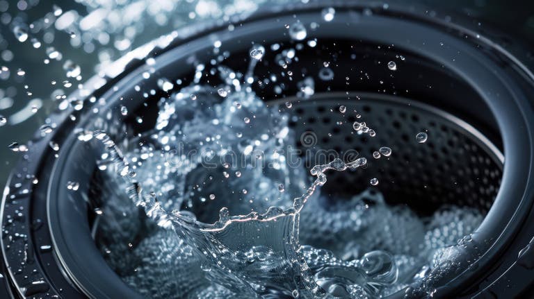The Washing Machine Splash.AI Generated Image Stock Image - Image of ...