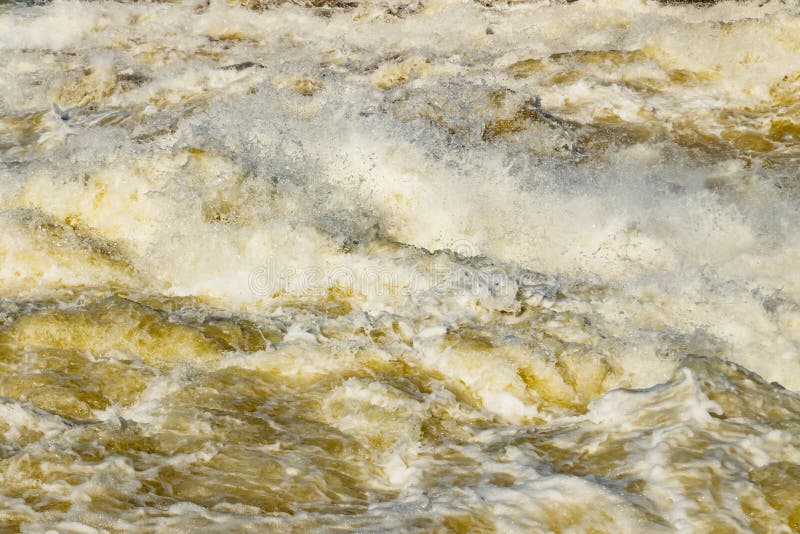 Splashing Water Waves on the Fast River Stock Image - Image of water ...
