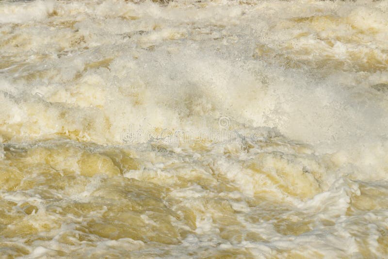 Splashing Water Waves on the Fast River Stock Photo - Image of ...