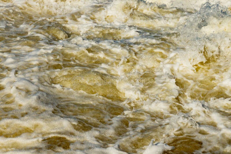 Splashing Water Waves on the Fast River Stock Image - Image of water ...