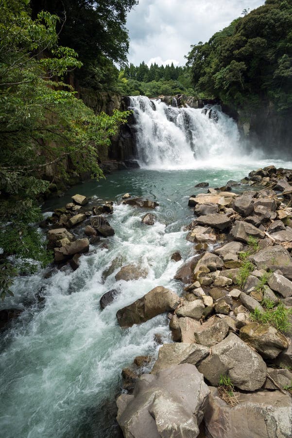 Splashing waterfall stock image. Image of stream, water - 168178353