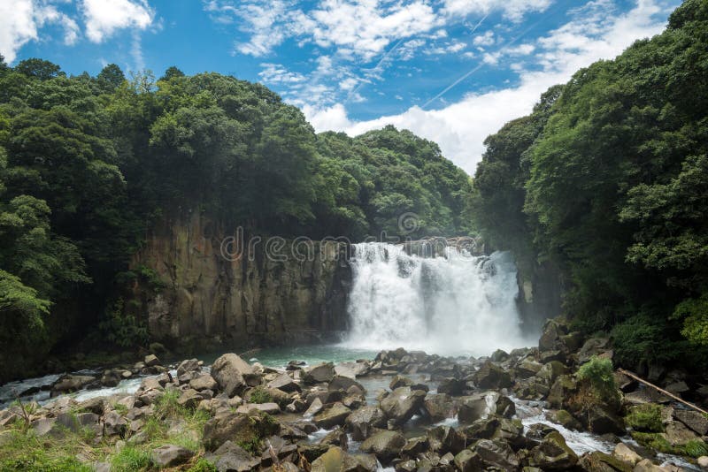 Splashing waterfall stock image. Image of asia, water - 168178331