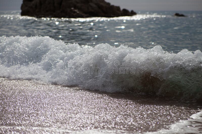 Splashing wave. stock photo. Image of spray, closeup - 44945510