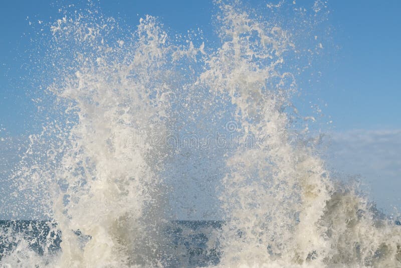 Sea Spray. Beautiful Seascape. Marine Background Stock Photo - Image of ...