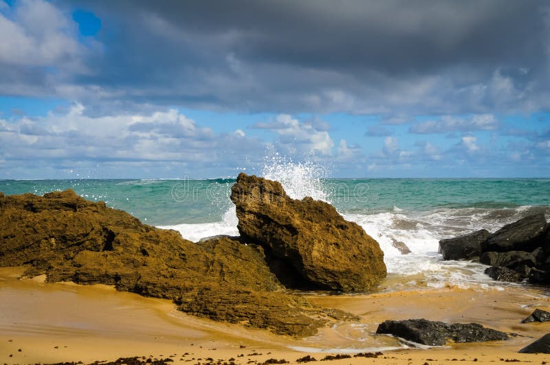 Splashing Waves stock photo. Image of flowing, surf, climate - 85678650