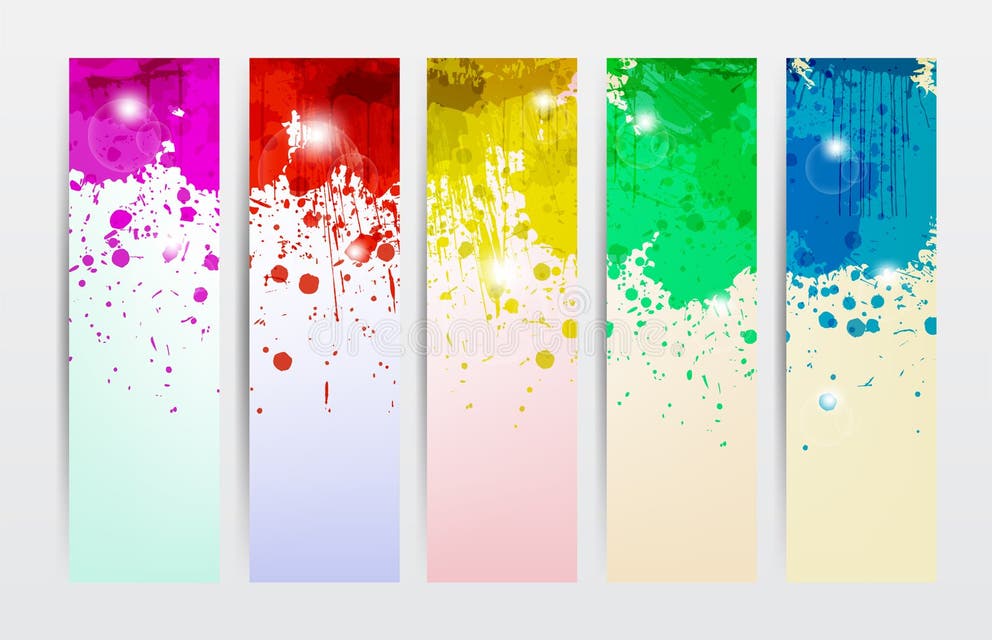 Splat Banners stock vector. Illustration of card, artistic - 28904237