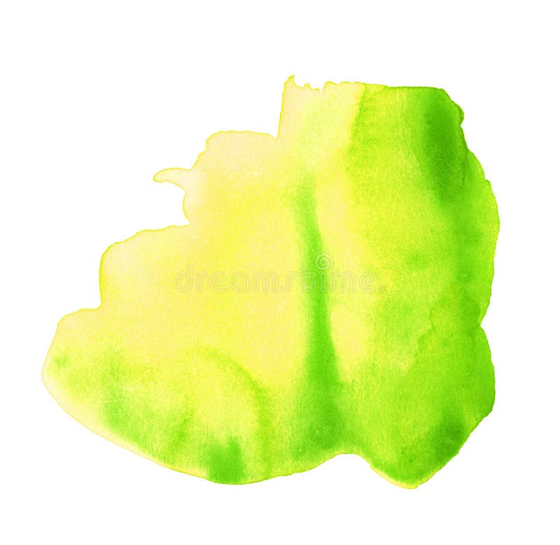 Splat Brilhante Da Aquarela Verde Ilustração Stock - Ilustração de ...