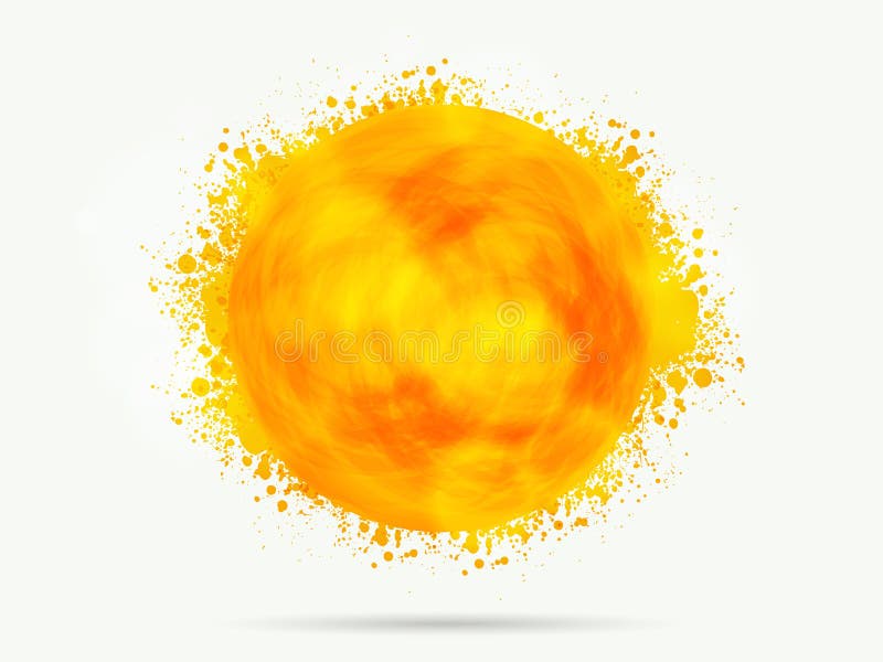 Orange color in splash. stock illustration. Illustration of composition ...