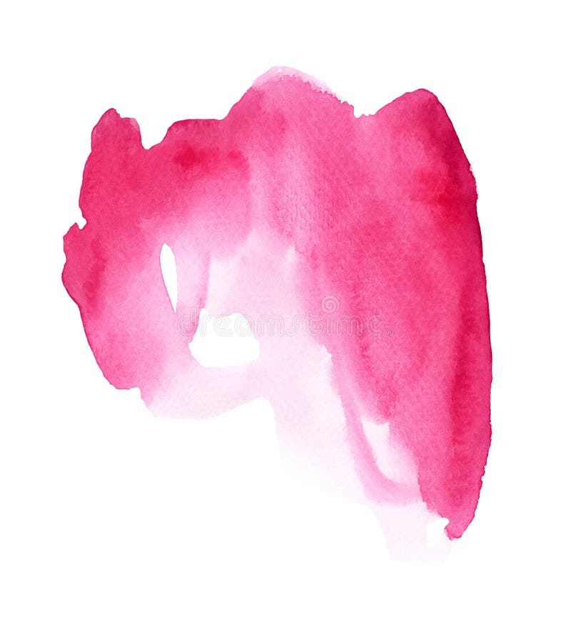 Splat of Pink Watercolor stock illustration. Illustration of liquid ...