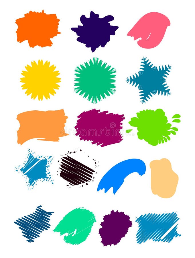 Splat Set stock illustration. Illustration of drawing - 3892735