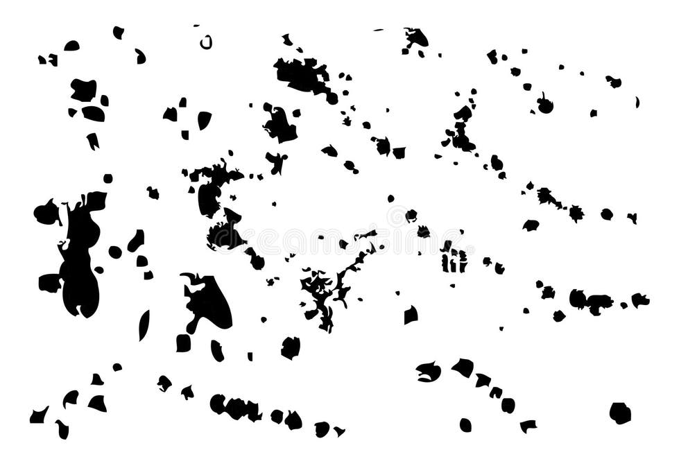 Vector Hand Draw Sketch, Various Size and Shape of Splat and Splash ...