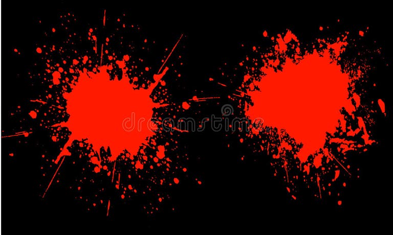 Splats do sangue ilustração do vetor. Ilustração de imagem - 208839