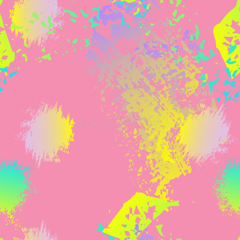 Splatter Brush Stroke Surface. Watercolor Endless Stock Illustration ...