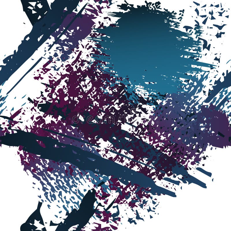 Splatter Brush Stroke Surface. Watercolor Endless Stock Photo - Image ...