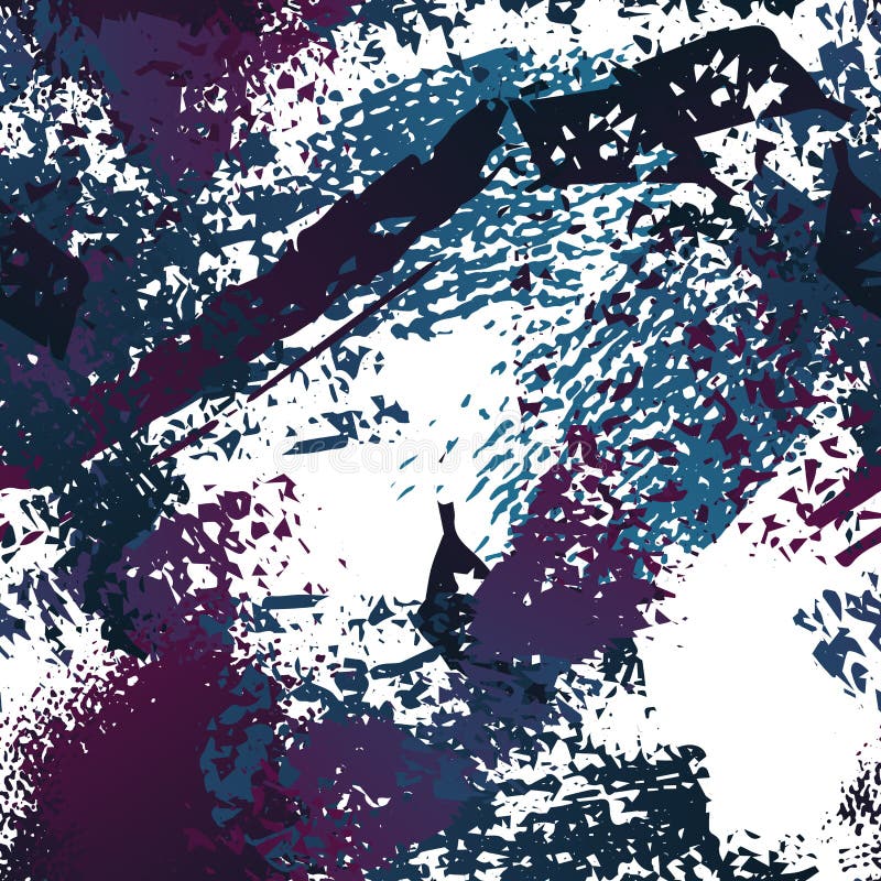 Splatter Brush Stroke Surface. Watercolor Endless Stock Vector ...
