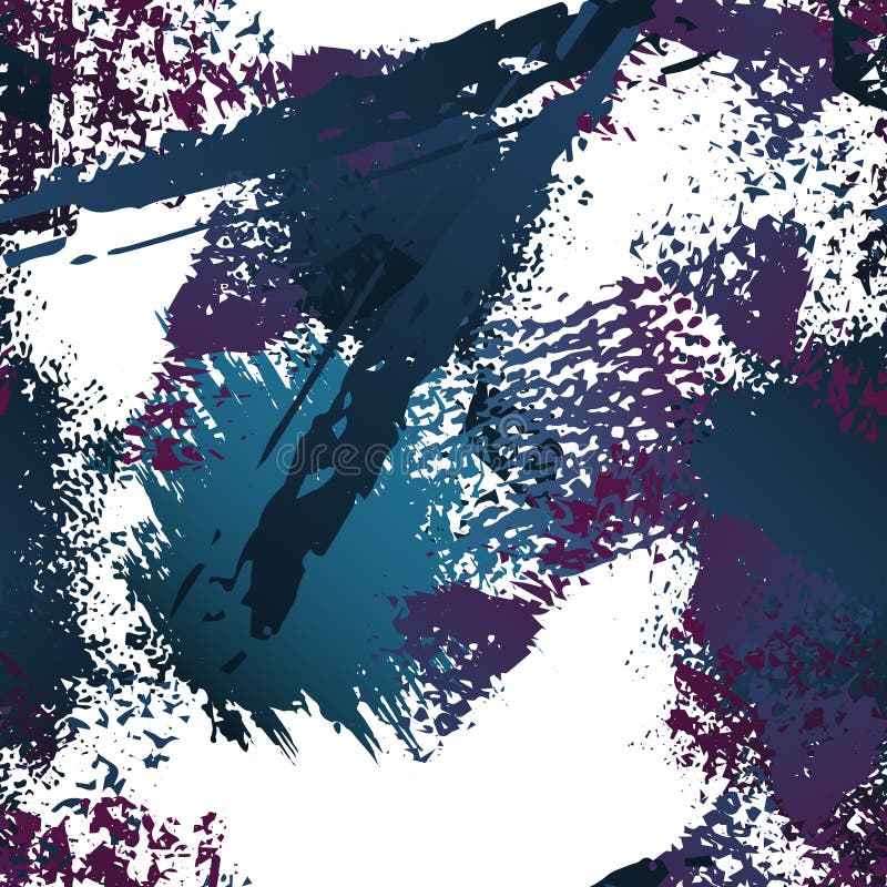 Splatter Brush Stroke Surface. Watercolor Endless Stock Illustration ...