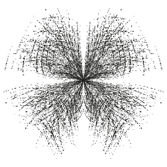 Splatter Burst Shape. Dynamic Vector Explosion. Abstract Dot Pattern ...