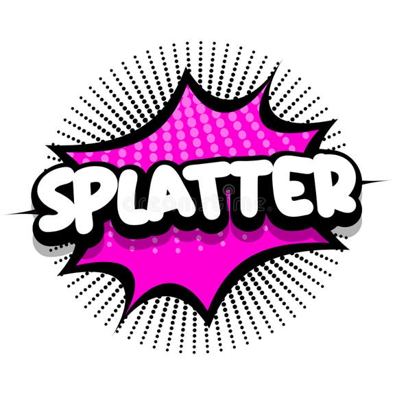 Splatter Comic Book Explosion Bubble Vector Illustration Stock Vector ...