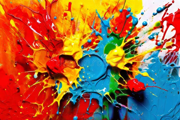 Splatter Effect Random Splashes of Color and Texture Stock Illustration ...