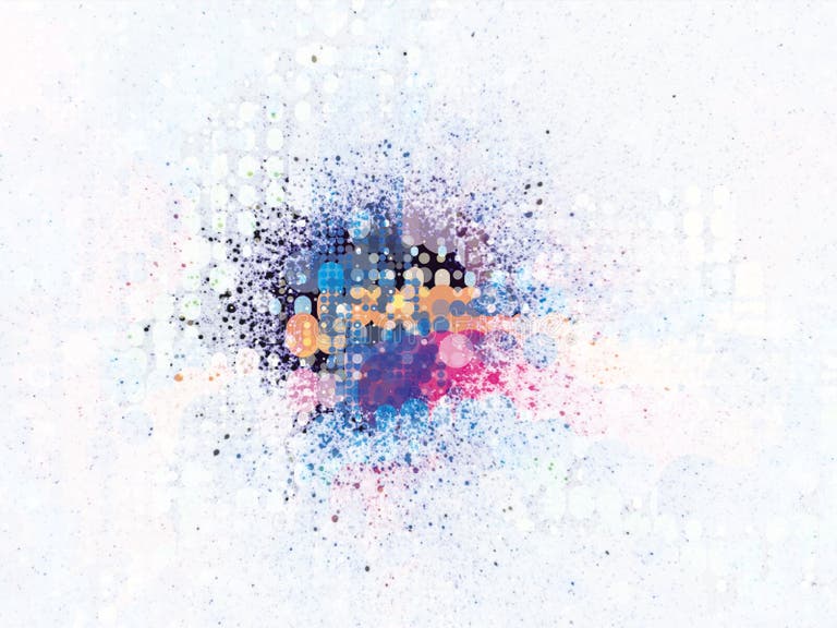 Splatter Explosion Halftone Stock Illustration - Illustration of ...