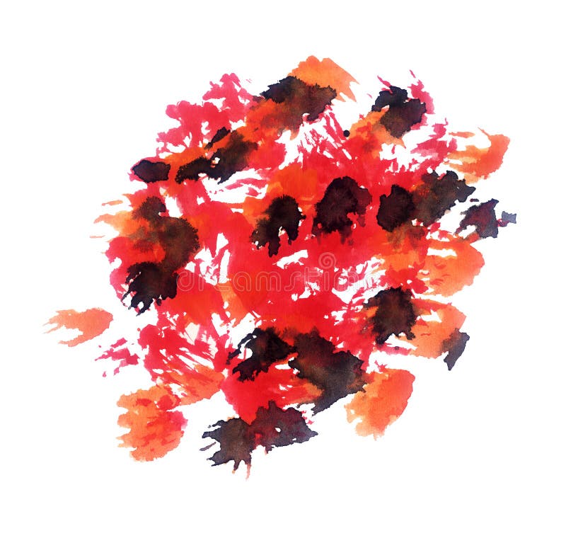 Splatter of Red Watercolor stock illustration. Illustration of canvas ...