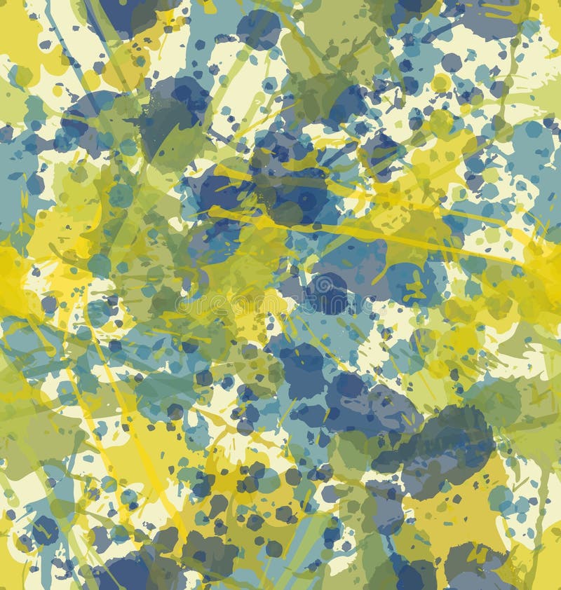 Splatter Seamless Pattern stock vector. Illustration of element - 56419566
