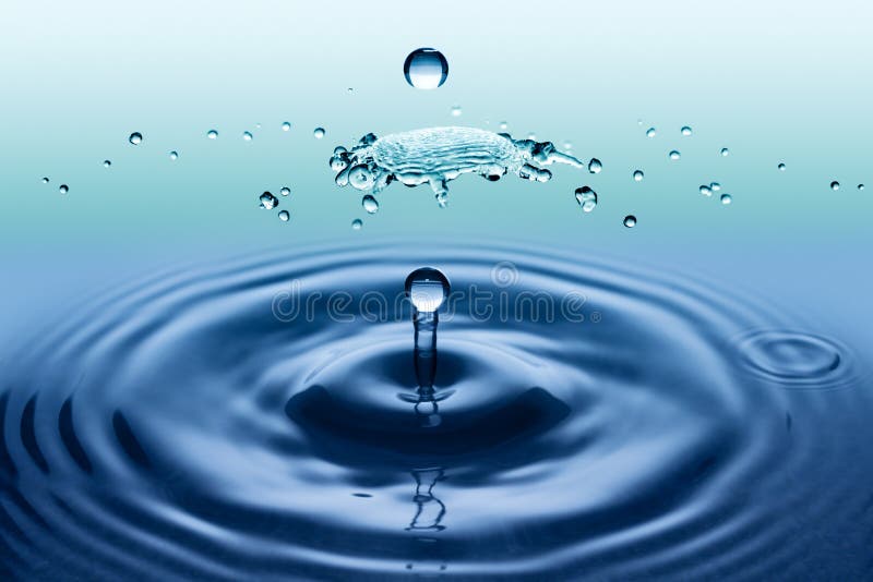 Splatter and Splash - Collision Effect of Two Falling Water Drop Stock ...