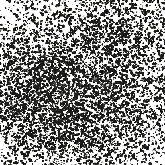 Splattered Dot Texture. Black Ink Spray. Abstract Pattern Vector ...