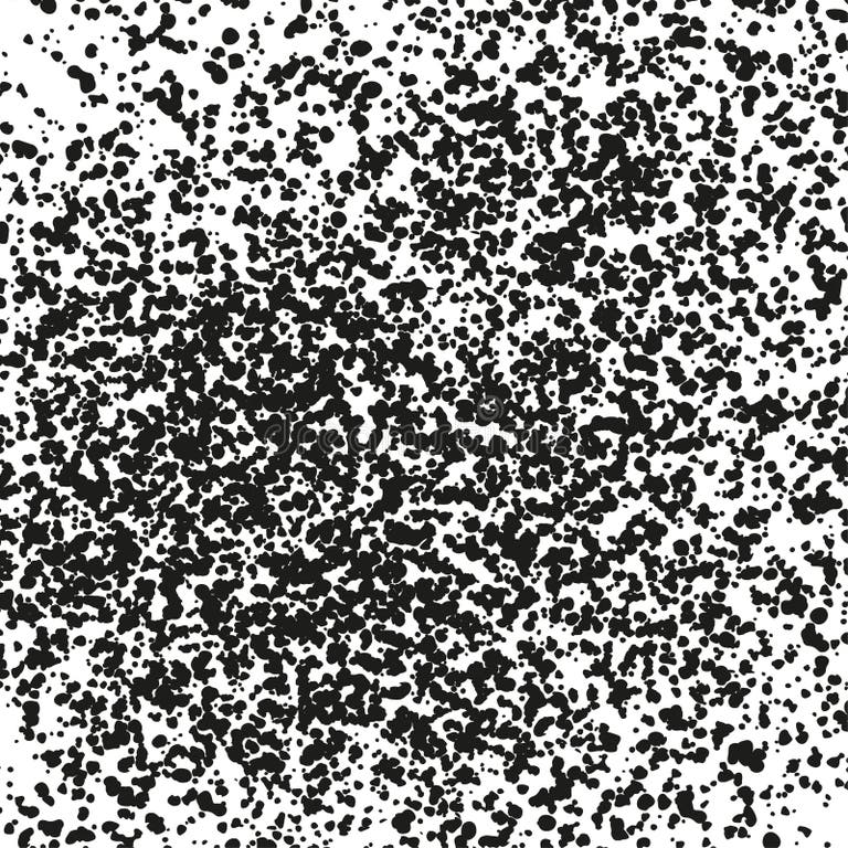 Splattered Dot Texture. Black Ink Spray. Abstract Pattern Vector ...