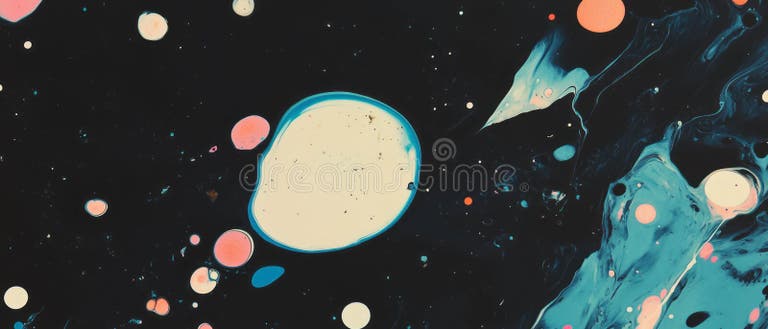 Splattered Ink Patterns Create Abstract Textures with Vibrant Colors ...