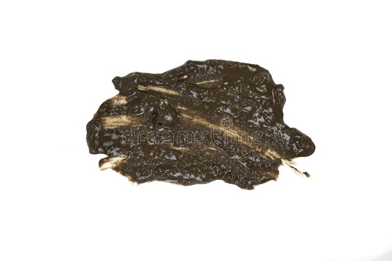 Splattered Mud Background. Mud Pile Isolated on White Background Stock ...