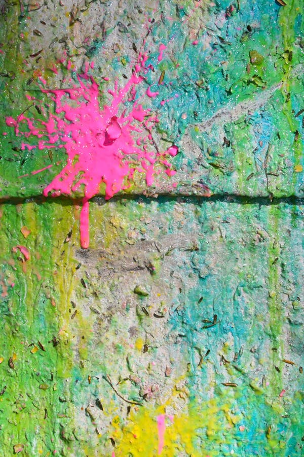 Splattered Paint on Canvas stock photo. Image of mess - 18192342