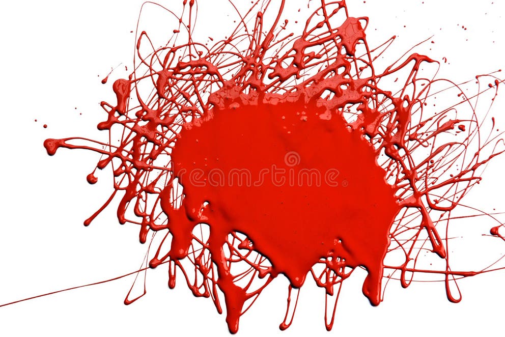 Splattered Red Paint stock image. Image of drops, blotch - 16425699