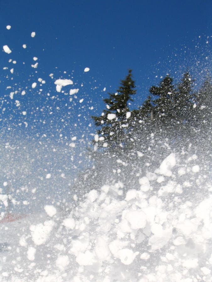 Splattered Snow and Blue Sky,ski Time Stock Photo - Image of winter ...