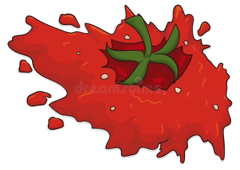 Splattered Tomato Vector