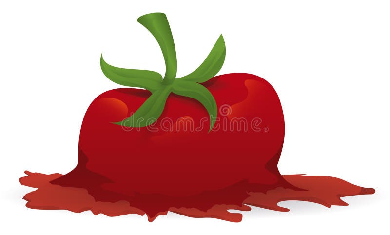 Splattered Tomato Illustration