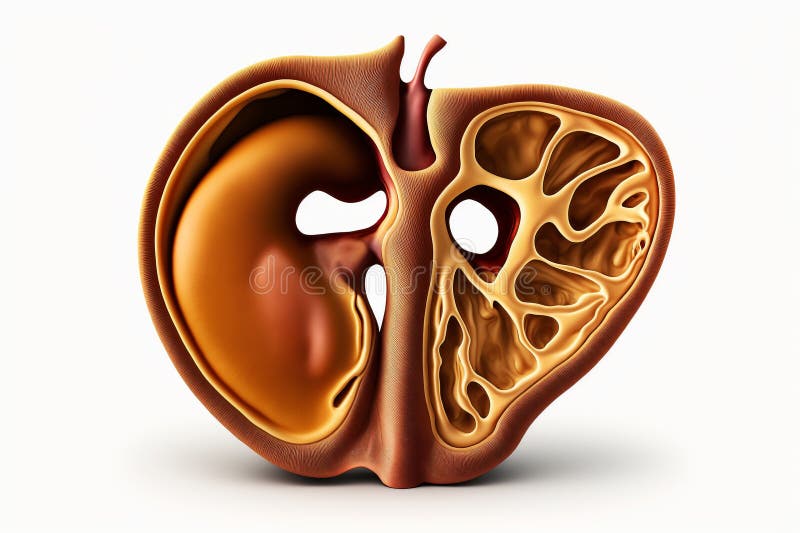 Spleen. Human Body Organ Illustration. Generative AI. Stock ...