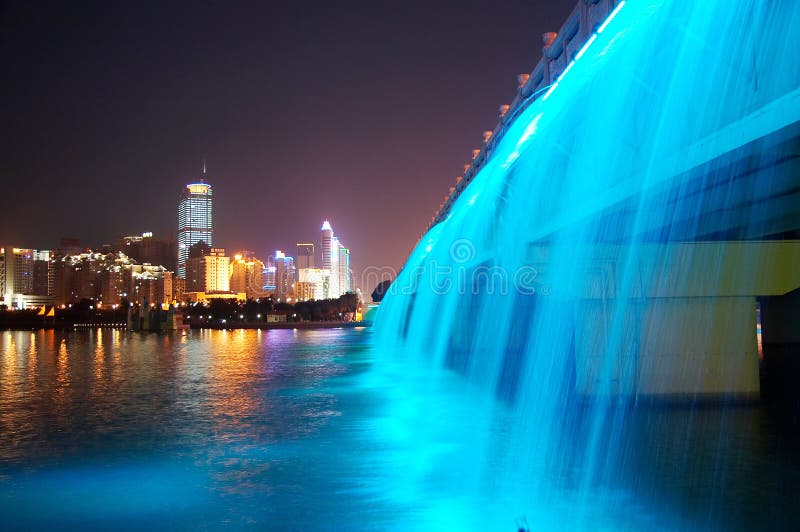 Splendid Architecture Bridge Stock Image - Image of illumination, flow ...