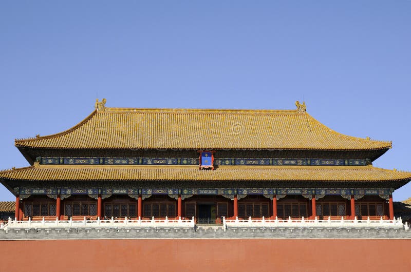 Splendid Building of Forbidden City Stock Photo - Image of roof, china ...