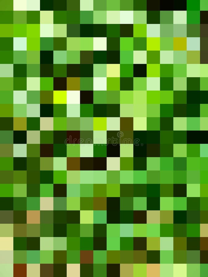 Splendid Colourful Geometric Pattern of Green Squares. Stock ...