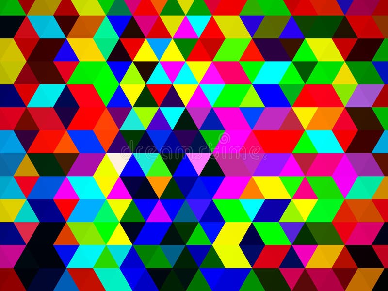 A Splendid Graphic Designing Pattern with Colorful Triangular Shapes ...