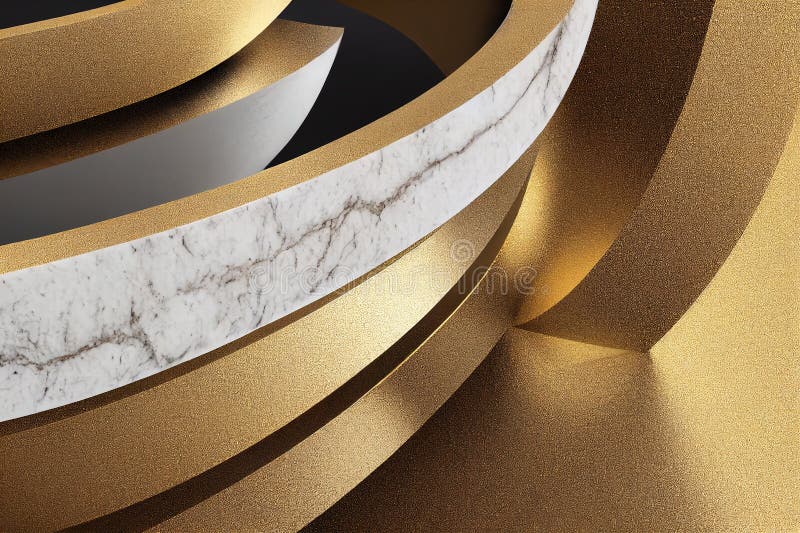 Splendid Marble Abstract with Golden Pattern in Digital Art 3D ...