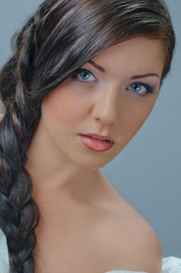 Splendid plait stock photo. Image of posing, pretty, fashion - 20373586