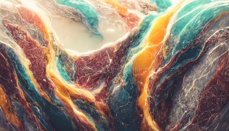 Splendid Vibrant Color Marble Luxury Abstract in Digital Art 3D ...