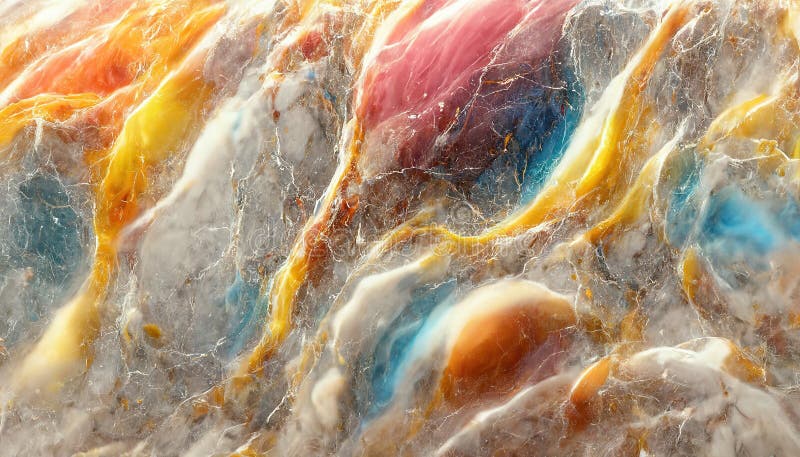 Splendid Vibrant Color Marble Luxury Abstract in Digital Art 3D ...