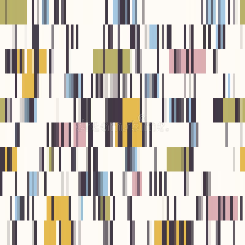 Spliced Stripe Geometric Variegated Background. Seamless Pattern with ...