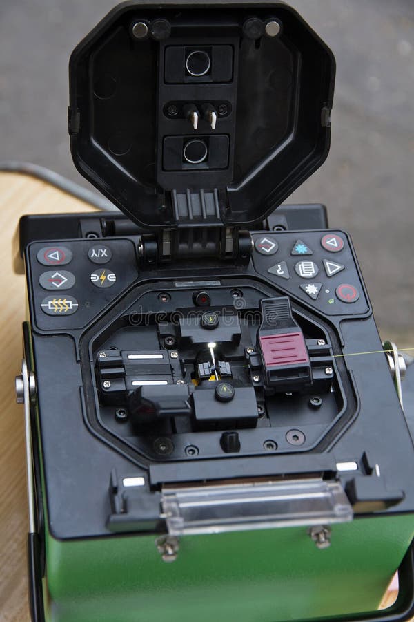 Splicer Fiber Optic Cable stock photo. Image of heat - 50053718