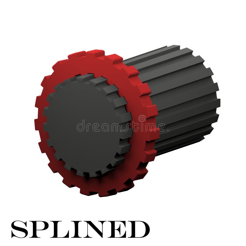 Splined Connection Stock Illustrations – 8 Splined Connection Stock ...