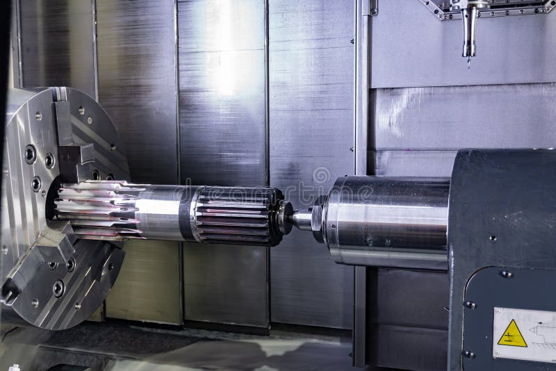 A Splined Shaft with Teeth is Installed in the Milling Machine at the ... A Splined Shaft with Teeth is Installed in the Milling Machine at the ...